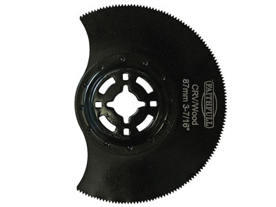 Faithfull FAIMFW87W Multi-Functional Tool CRV Radial Blade Wood Wavy ...