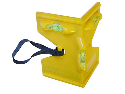 Faithfull FAIPOST Fence Post Level Pipe Level 3 Vials