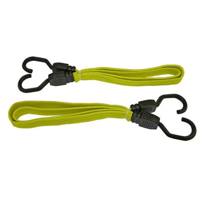 Faithfull Flat Bungee Cords Yellow (91cm (36in) Yellow)