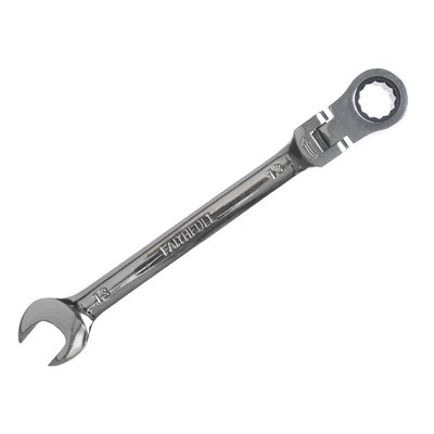 FAITHFULL FLEX HEAD RATCHET COMBINATION SPANNER MULTI COLOUR (13MM)