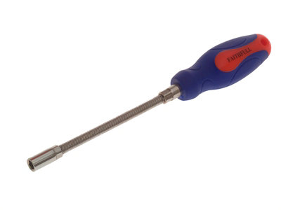Faithfull Flexi Drive Hose Clip Driver with 7mm Hex Socket for Tight Spaces