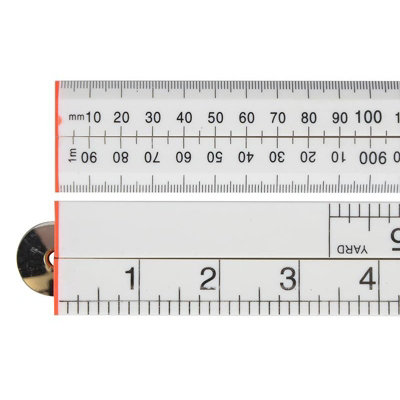 Faithfull Folding Rule - Abs Plastic Multi Colour (White, 1m (36in))