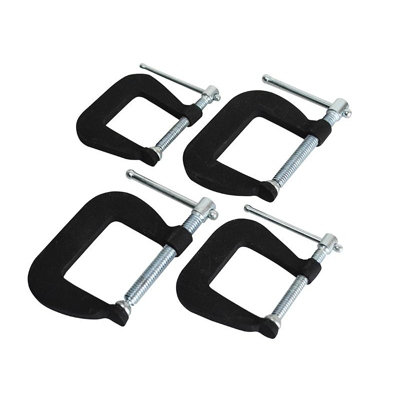 Faithfull Forged Mini Clamp Set, 4 Piece Multi Colour (One Size)