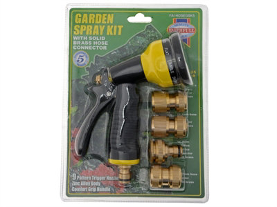 Faithfull Garden Spray Kit Set of 5 FAIHOSEGSK5