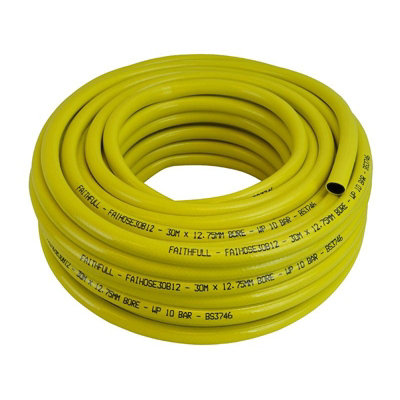 Faithfull Heavy-duty Reinforced Builder's Hose Multi Colour (30m 12.7mm ...