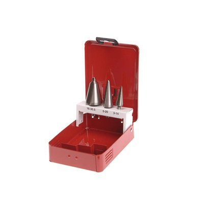 Faithfull Hss Taper Drill Bit Multi Colour (Set of 3)