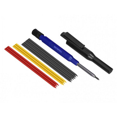 Faithfull Long Reach Pencil & Marking Set Multi Colour (One Size)