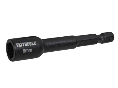 Faithfull - Magnetic Impact Nut Driver 8mm x 1/4in Hex