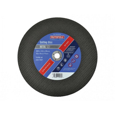 FAITHFULL METAL CUT OFF DISC MULTI COLOUR (300 X 3.5 X 20MM)