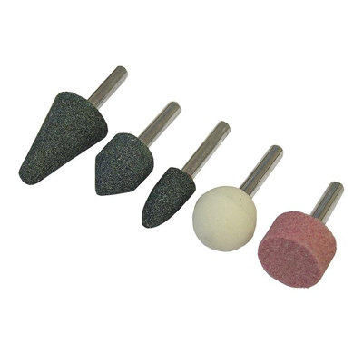 Faithfull Mounted Grinding Stones Set, 5 Piece Multi Colour (One Size)