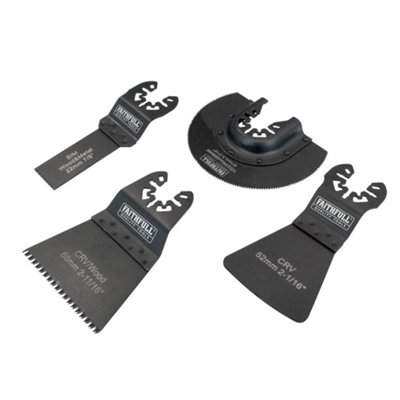 Faithfull Multi Tool Multi Function Tool Flooring Blade Set 4 Piece ...