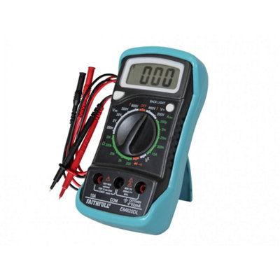 Faithfull Multimeter Lcd Display Multi Colour (One Size)