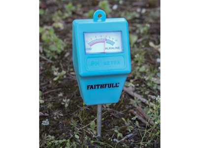 Faithfull pH Meter with 200mm Long Probe for Accurate Soil Measurement