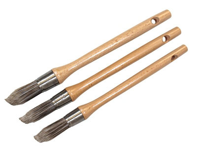 Faithfull - Pointed Brush Set, 3 Piece | DIY at B&Q