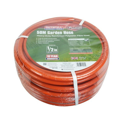Faithfull Prestige Heavy-duty Garden Hose Multi Colour (50m 12.5mm (1 ...
