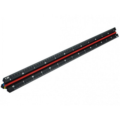 Faithfull Prestige Tri-scale Rule Multi Colour (Scales: 1:20, 1:25, 1: ...
