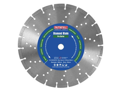 Faithfull RA3030020 Professional Diamond Blade 300 x 20mm FAIDB300PRO ...