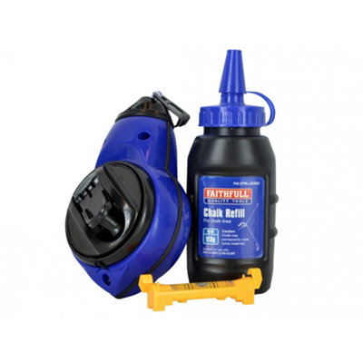 Faithfull Rapid Chalk Line Kit 30m Multi Colour (One Size)