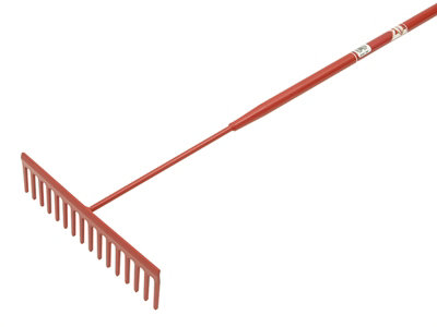 Faithfull RI37-LSTARSH Asphalt Rake 16 Flat Teeth - Tubular Steel Shaft ...