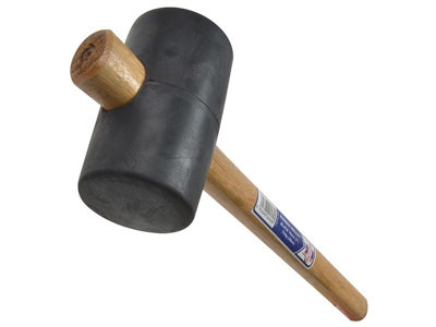 Faithfull Rubber Camping Paving Mallet 76mm Head Wooden Handle 794g ...