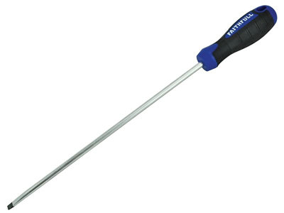 Faithfull Soft Grip Screwdriver Flared Slotted Tip 10.0 x 250mm FAISDF250