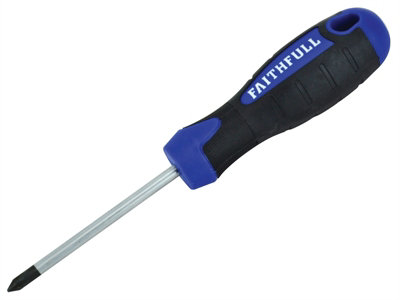 Faithfull Soft Grip Screwdriver Phillips Tip PH1 x 75mm FAISDPH1