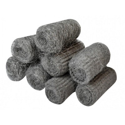 Faithfull Steel Wool, orted Grades 20g Rolls (pack 8) Multi Colour (One ...