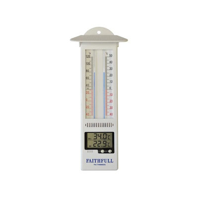 Faithfull Thermometer Digital Max-min Multi Colour (One Size)