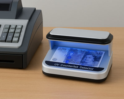 Fake Note Checker & Counterfeit Money Detector UV Light Scanner Lamp ...