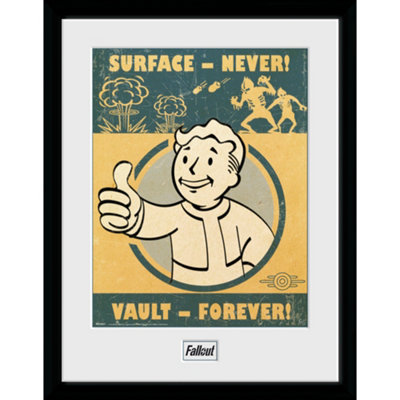 Fallout 4 Vault Forever 30 x 40cm Framed Collector Print