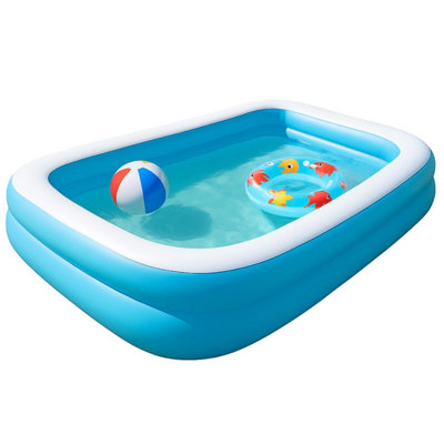 Family Paddling Pool 2m x 1.4m - Wild n' Wet | DIY at B&Q