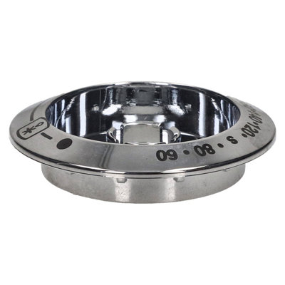 Fan Oven Control Knob Bezel - Chrome