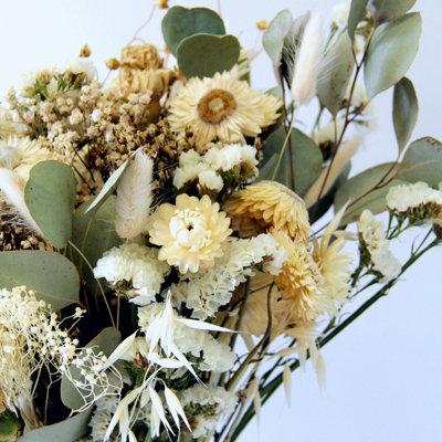 Fantasia Dried Flower Bouquet Neutral Tones 50cm in Height For Home Decor Flower Arranging