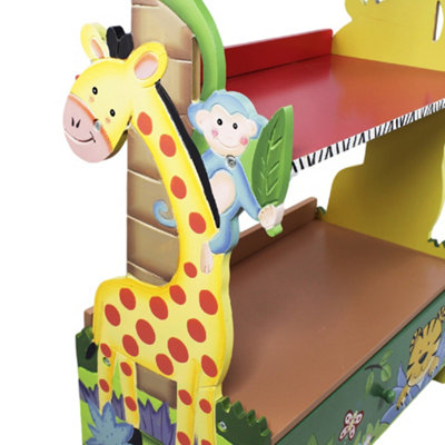 Fantasy Fields by Teamson Kids Large Sunny Safari Kids Bookshelf ...