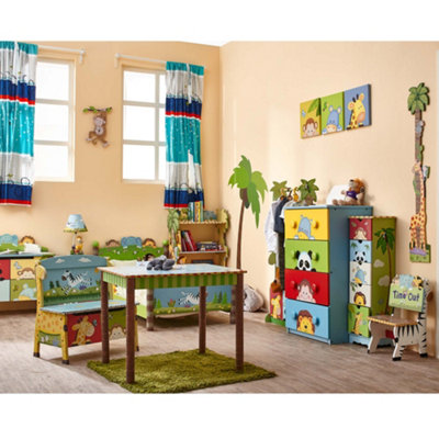 Fantasy Fields by Teamson Kids Large Sunny Safari Kids Bookshelf ...