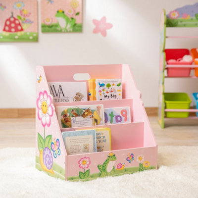 Fantasy Fields by Teamson Kids Magic Garden Kids Bookshelf Bookcase Book and Toy Organiser Storage TD