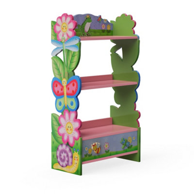 Fantasy Fields Magic Garden 3-Tier Wooden Bookcase and Storage Drawers ...