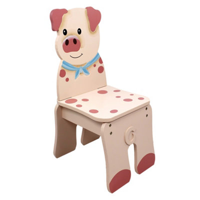 Fantasy Fields - Toy Furniture -Happy Farm Chair - Pig | DIY at B&Q