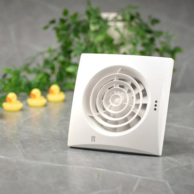 Fantronix 100mm DC Bathroom Extractor Fan with Timer And PIR Ultra ...