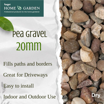 Fargro™ Home and Garden Decorative Medium Brown Decorative Pea Gravel ...