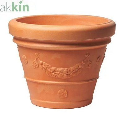 Fargro Home and Garden Heavy Duty Plastic Orange Terracotta Planter ...