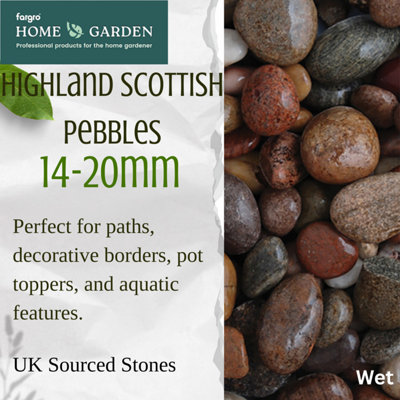 Fargro™ Home and Garden Highland Scottish Medium Pebbles 14-20mm ...