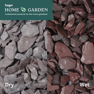 Fargro™ Home and Garden Medium Decorative Plum Slate Chippings 20mm ...