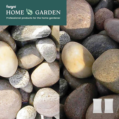 Fargro™ Home & Garden Scottish Beach Cobbles 50-75mm - Pack of 2 x 20kg ...
