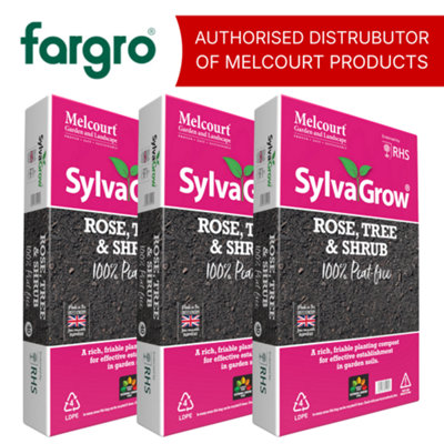 Fargro Melcourt SylvaGrow™ Premium Rose, Tree & Shrub Compost (Pack of ...