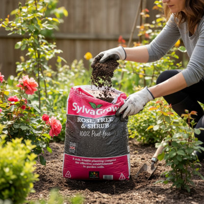 Fargro Melcourt SylvaGrow™ Premium Rose, Tree & Shrub Growing Compost ...