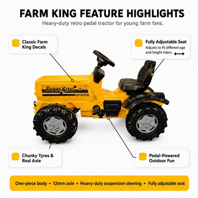 Farm King Retro Ride-On Tractor
