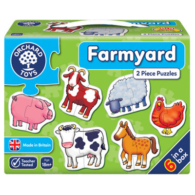 Farmyard Two Piece Puzzles - Brand New and Sealed