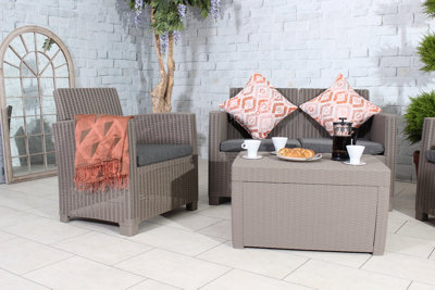 FARO Grey 4 Seater Conversation Set