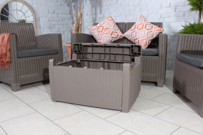 FARO Grey 4 Seater Conversation Set